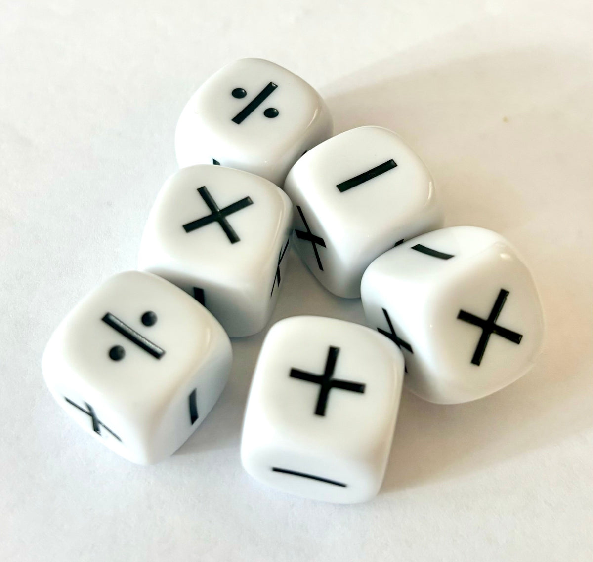 Operations dice - 6 pack – SkyRocket Maths